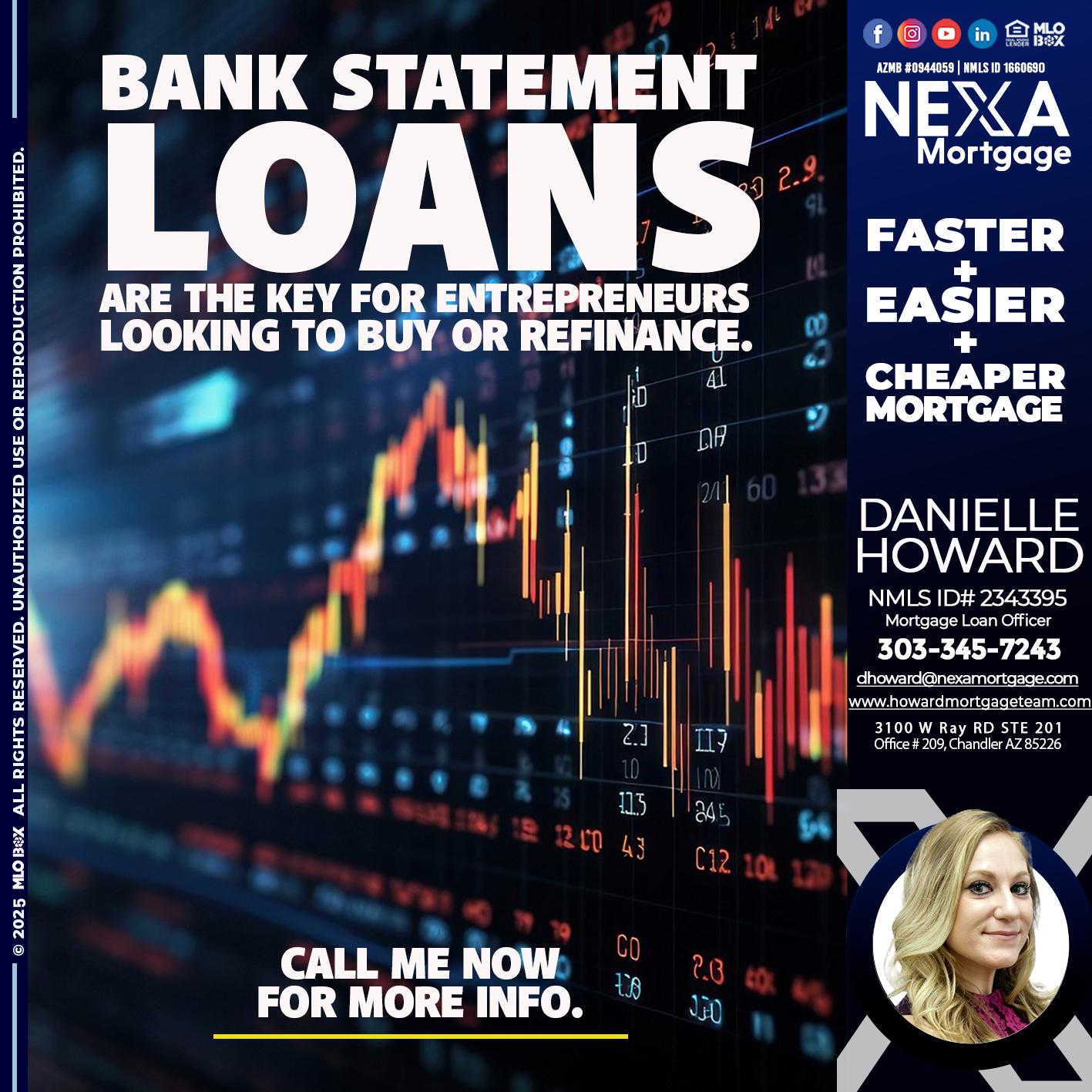 BANK STATEMENT - Danielle Howard -Mortgage Loan Officer